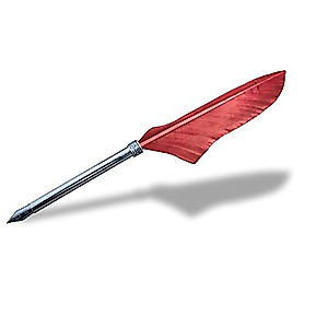 Calligraphy Pen Set | Antique Burgundy Feather French Quill Kit with 5 Extra Nibs, Bottled Dip Ink & Elegant Storage Case | Learn Islamic Art Arabic Lettering | Best Holiday Gift by FinestImpressions