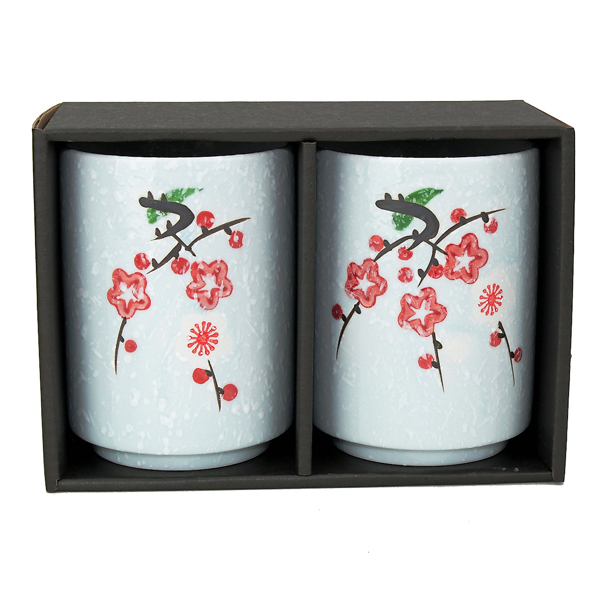 カップ Japanese 4-1/8"H Porcelain Ceramic Green Black Tea Sushi Coffee Cup Sakura Design Home Decor Gift F15689 ~ We Pay Your Sales Tax