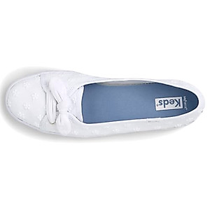 Keds Women's Seaside Sneaker, White Eyelet, 8.5