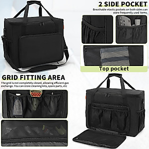 TORIBIO Storage Carry Bag Compatible with Bissell Carpet and Upholstery Cleaner 1400B/3353, Organizer/Case for Carpet Steam Cleaner, Travel Hand Bag with Extra Pockets for Accessories