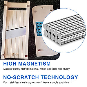 TRYMAG Magnets, 3x1 300Pcs Tiny Magnets Mini Magnets Small Round Disc Office Magnets for Fridge, Whiteboard, Billboard, Hobbies, Dry Erase Board