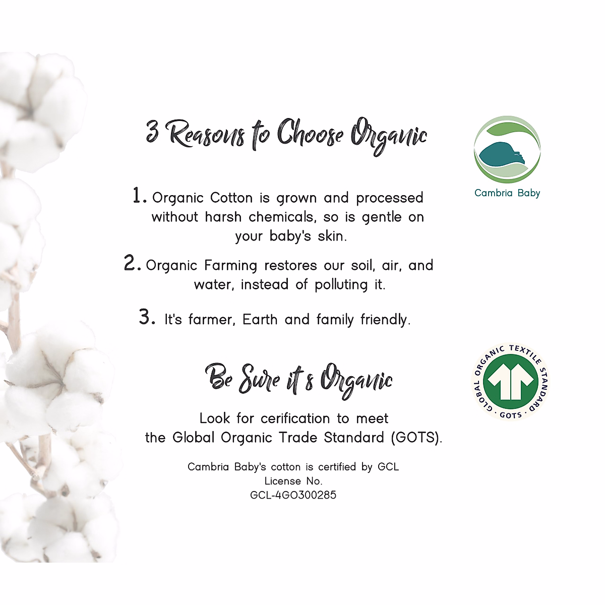 Cambria Baby 100% Organic Kimono Gowns. Side Snaps with Built in Mitts. (0-6 Months, Feathers and Forest Animals)