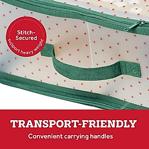 ZOBER Wrapping Paper Storage Containers - 33 Inch Gift Wrapping Organizer Storage W/Interior Pockets - Fits 20 Standard Rolls of Wrapping Paper, Bows, and Ribbons