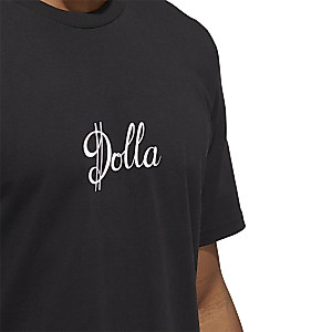 adidas Men's Dame Dolla Tee, Black, Large