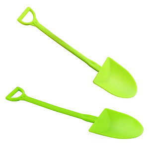 Newbested 100 PCS Colorful Mini Shovel Shape Spoons,Disposable Plastic Ice Cream Dessert Pudding Yogurt Sugar Shovel Spoon(4.8 Inch,Mixed Color)