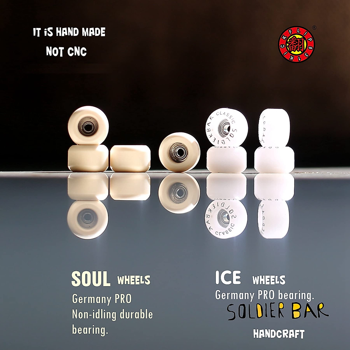 Soldierbar Fingerboards Pro Wheels (No Logo Handmade Wheels Non CNC) Soul Wheels