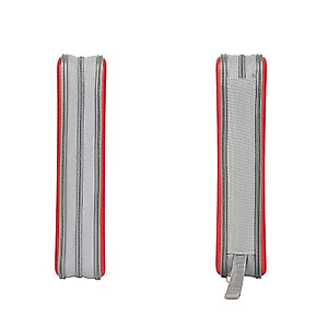 UENTIP 96 Capacity CD Case,Portable DVD Hard Plastic Case Holder CD Organizer Wallet Protective DVD Storage (96, red)