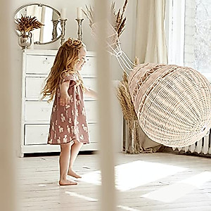 VALICLUD Rattan Hot Air Balloon Natural Photo Props Wicker Handwoven Wall Basket Decor for Childrens Rooms Preschool Education Photography Living Room Or Bedroom Unique Wall Art