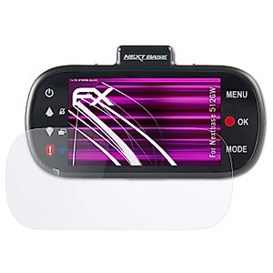 atFoliX Plastic Glass Protective Film compatible with Nextbase 512GW Glass Protector, 9H Hybrid-Glass FX Glass Screen Protector of plastic