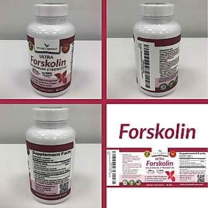 Premium 100% Ultra Pure Forskolin for Weight Loss Max Strength w/ 40% Standardized Coleus Forskohlii Root Extract Powder Belly Buster Supplement - Extreme Keto Advanced Boost Complex - 60 Diet Pills