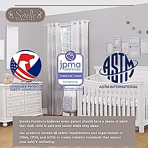 Sorelle Furniture Farmhouse Kids Toy Box, Childrens Storage Box, Wood Toy Chest for Kids, Toy Storage Solution-Childrens Furniture-White