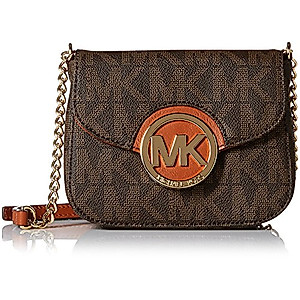 Michael Kors Fulton Womens Small Crossbody Handbag Brown