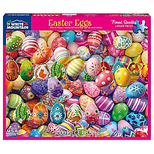 White Mountain Puzzles Easter Eggs, 1000 Piece Jigsaw Puzzle