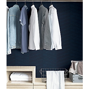 Scott Living SLS3979 Indigo Wayward Peel & Stick Wallpaper, Blue