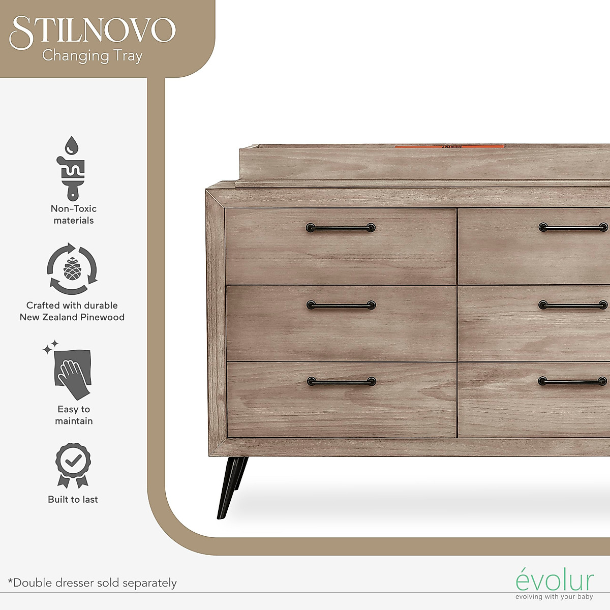 Evolur Stilnovo I Changing Tray I Full Assembly I Lasting Quality