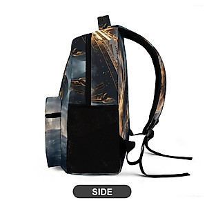 Titanic Cruise Ship Boat Cute Backpack Lightweight Dayback Printed Back Pack with Front Pocket Durable Design