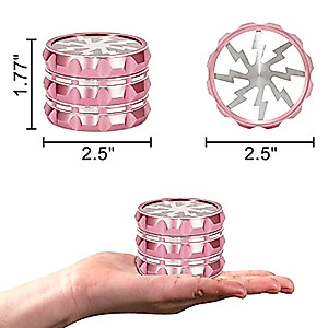 Spice Grinder 2.5 Inch Pink