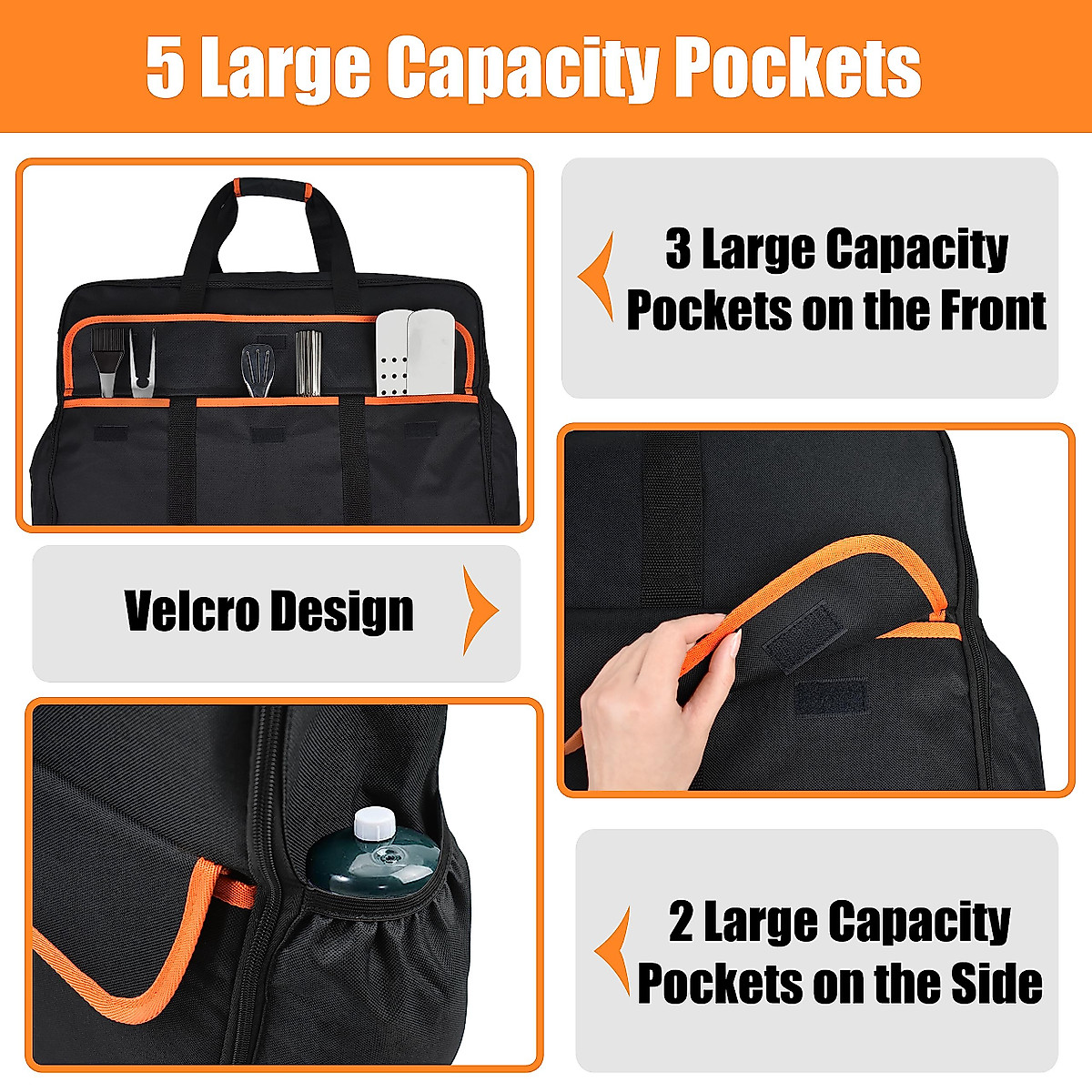 Amerbro Coleman Stove Carry Case - 2 Burner Stove Case - 24.5 x 6.8 x 17.7in