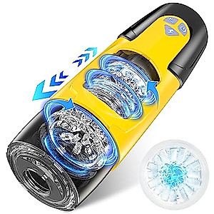 Sex Toys for Men Automatic Male Masturbator, Male Sex Toys Masturbators Cup with 7 Thrusting &Rotating Modes for Penis Stimulation, Electric Pocket Pussy Male Stroker, Adult Sex Toy with Suction Base