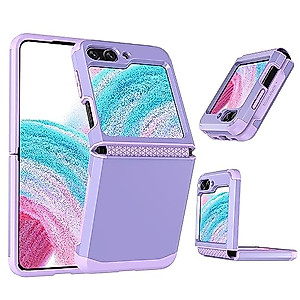 phone case Compatible with Samsung Galaxy Z Flip 5 Case with Hinge Protection Military Grade Heavy Duty Protective Case Hinge Full Protective (TPU) with Hard Protective Body(PC) Rugged Cover phone pro