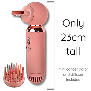 Aria Beauty Too Cute Compact Hair Dryer - Lightweight, Portable Blow Dryer with High or Low Settings - Negative Ionic Technology - Rose Gold - 1 pc