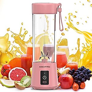 Portable Blender Juicer, 4000mAh Personal High Speed Smoothie Blender USB Rechargeable Fruit Mixing Machine for Protein Shakes and Smoothies, Baby Food