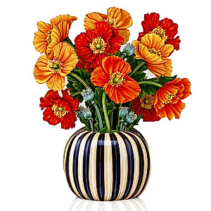 Freshcut Paper Pop Up Cards, Paper Flower Bouquet 3D Popup Greeting Cards with Note Card & Envelope, Birthday Card, Anniversary Card, Get Well Gifts for Women, 12" French Blooms