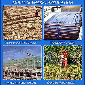 WANLIAN Water Storage Bladder,Large Capacity Water Storage Container,Bag Portable Water Reservoir,Portable Emergency Water Storage Tank,to Fight Firesand Agricultural Material Transport(142gal)