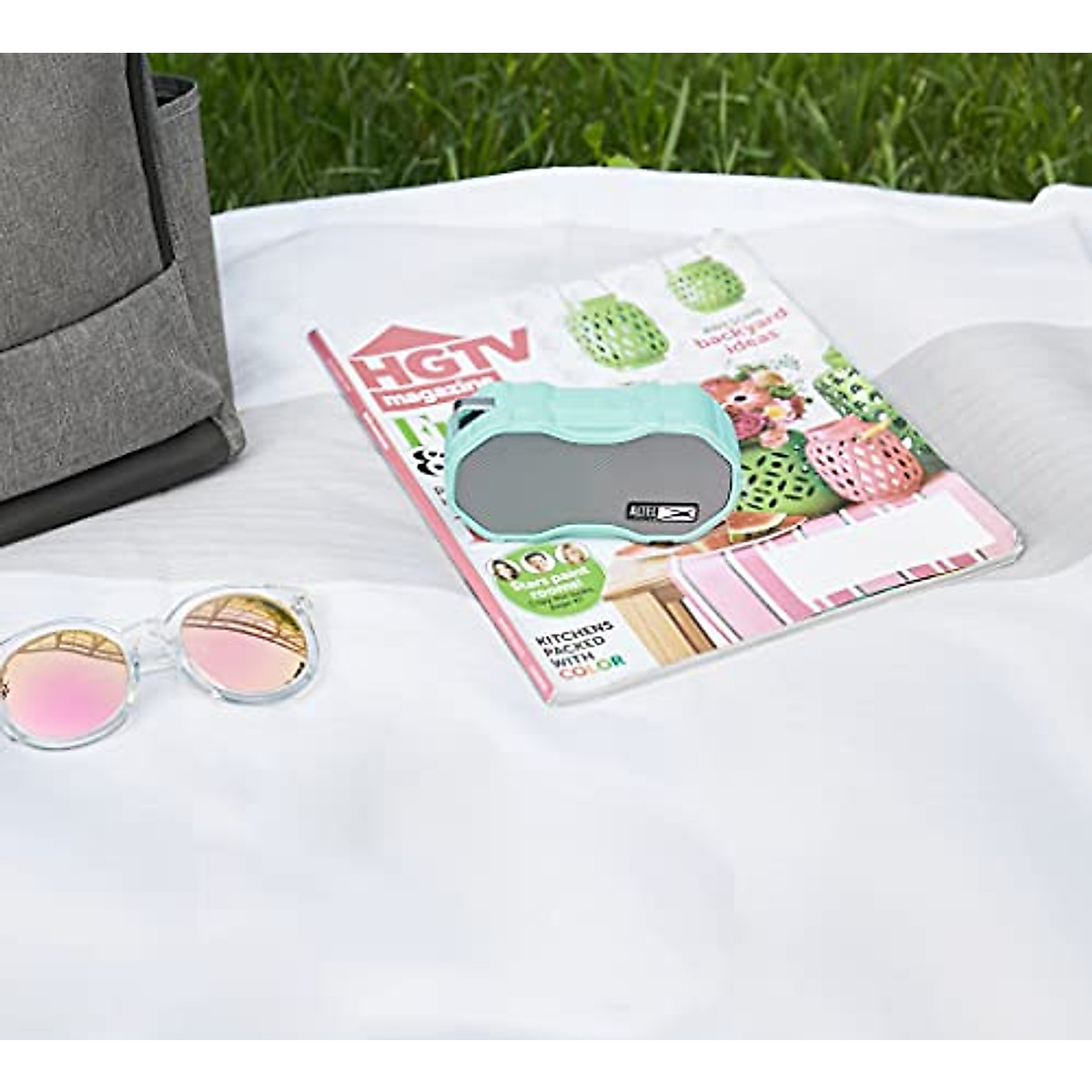 Altec Lansing Baby Boom XL - Waterproof Bluetooth Speaker, Wireless & Portable Speaker for Travel & Outdoor Use, Deep Bass & Loud Sound, 1 Pack, Mint