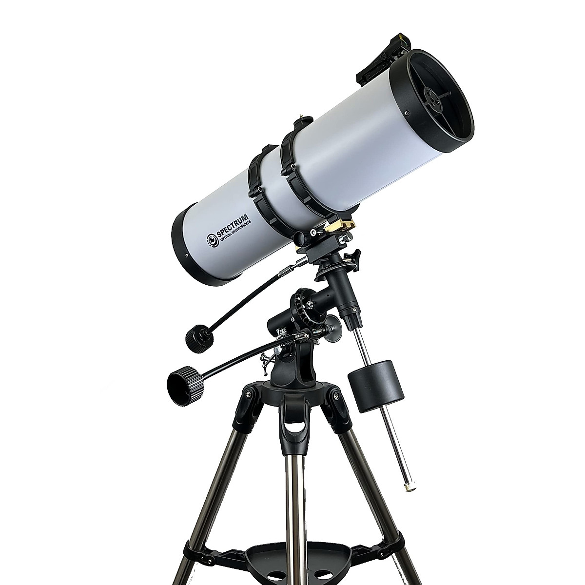 SpectrumOI Telescope for Adults and Kids, 130m (5.12") Reflector Telescope for Adults, portable kid reflector telescope for adults astronomy beginner for stargazing, manual German Equatorial Telescope