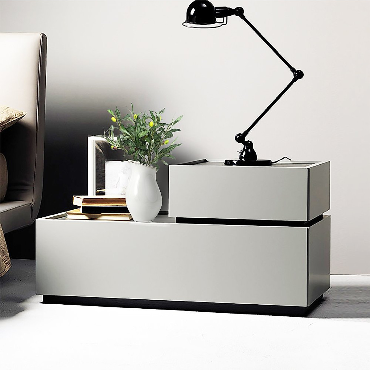 Artificial Olive Plants Branches Fake Fruits Silk Plants Branch Leaves ndoor Outside Home Garden Office Verandah Decor (4 Pcs)