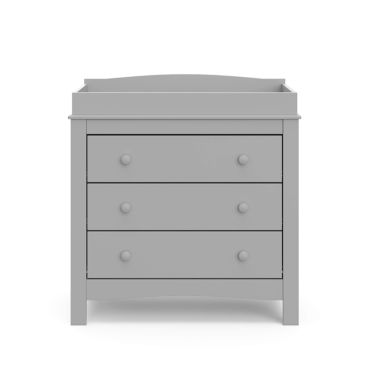 Graco Noah 3 Drawer Chest with Changing Topper, Baby and Kids Dresser, Universal Design for Children's Bedroom, Pebble Gray