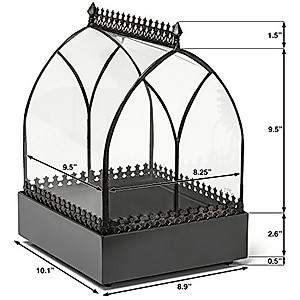 H Potter Terrarium Wardian Case Glass Succulent Plant Container Planter WAR142