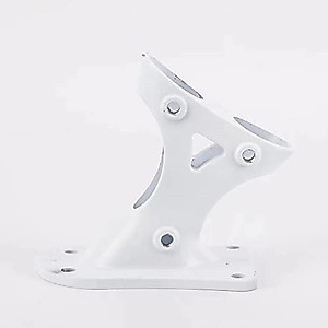 WLPARTY Flag Pole Holder Mounting Bracket with Hardwares 1" Inner Diameter (White)