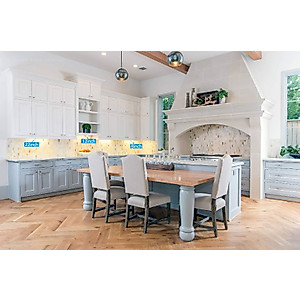 TORCHSTAR LED Under Cabinet Task Lighting 3CCT, 8 Inch 6W 400LM, 120V Hardwired & Plug-in, CRI90 ETL Under Counter Lights, Dimmable & Linkable, 3000K/4000K/5000K, White Aluminum Housing, Pack of 2