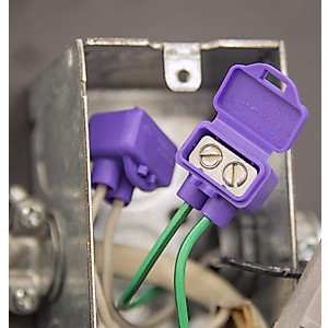 King Innovation 95015 AlumiConn Wire Connector, 10 pk, Purple, Count