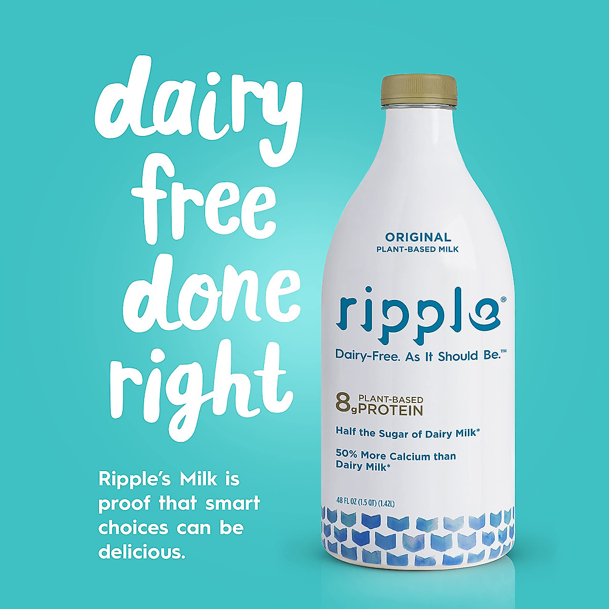 Ripple, Pea Milk, Original, 48 Oz