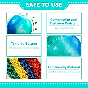 EVERICH TOY Hopper Ball, Bouncing Ball for Kids, 22 Inches Jumping Ball Hoppity Hop Ball Toys, Bouncing Ball with Handle for Boys and Girls Gifts