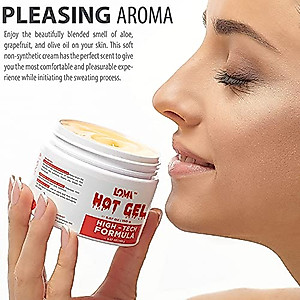 LOMA Hot Gel - Hot Cream - Premium Workout Enhancer for Women and Men with Aloe Vera Extract - Heating Cream (Original)