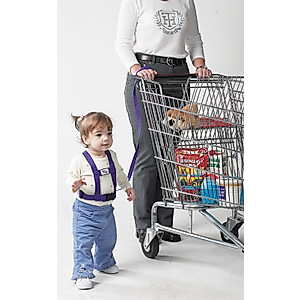 Baby Buddy Deluxe Safety Harness, with Adjustable Tether and Chair Restraint Straps, for Ages 9 Months to 4 Years, Black, 4 Piece Set