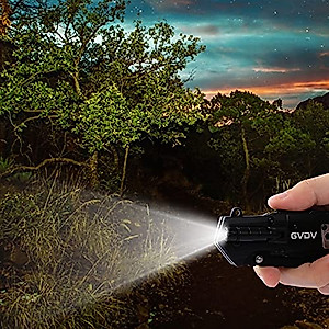 GVDV Pocket Knife with LED Light - Multitool Folding Tactical Knife with 440C Sharp Blade, 9 in 1 Survival Knife with Seatbelt Cutter, Glass Breaker, Fire Starter, Emergency Tool