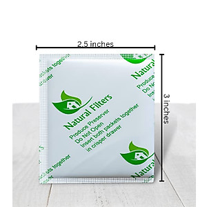 Natural Filters Air Filter, Produce Preserver (6-Pack Bundle) - Refrigerator Replacement Parts