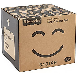 Fisher-Price Laugh & Learn Baby To Toddler Toy Singin’ Soccer Ball Plush With Music & Educational Phrases For Ages 6+ Months