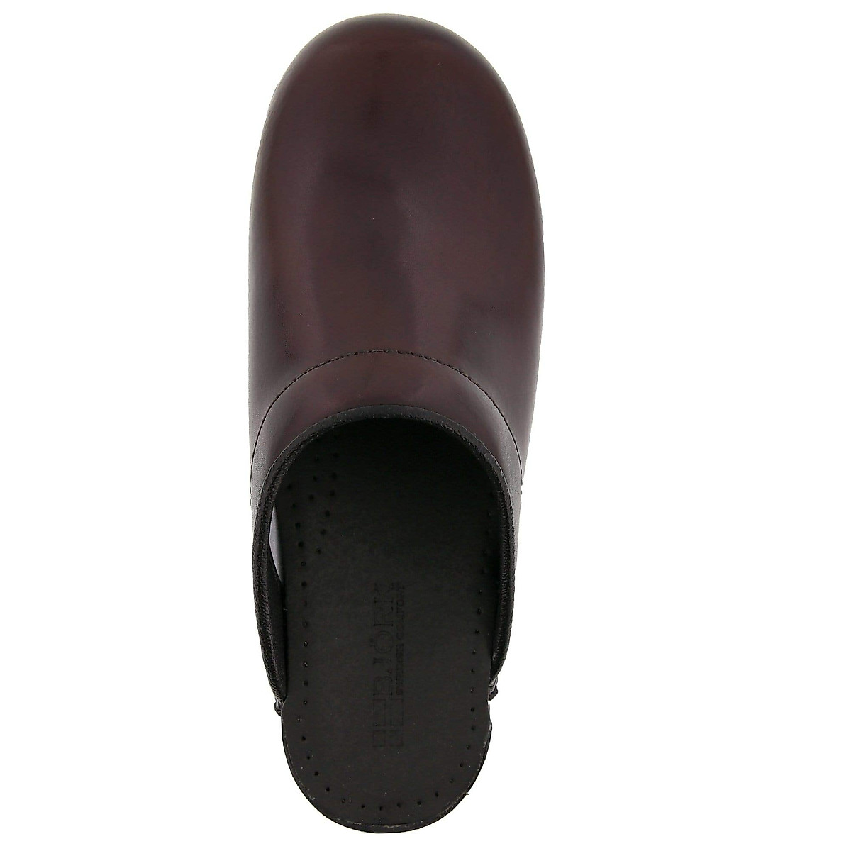 Bjork PU Open Back Leather Clogs (EU-39, Bordeaux Cabrio)