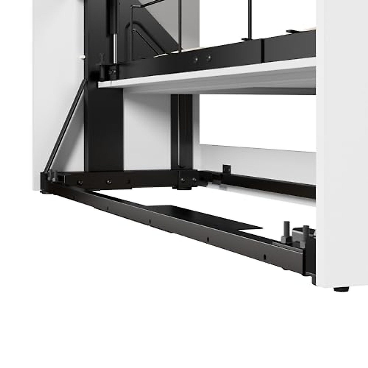 Bestar Versatile 65W Queen Murphy Bed in White, Sleeping Arrangement for Multipurpose Area, Bedroom, Guest Room, or Living Room