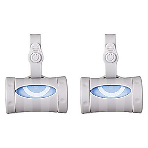 Ubbi Retractable On the Go Bag Dispenser for Baby Travel, Diaper Bag Accessory Must Have for Newborn, Helpful Baby Item, Baby Gift, Gray