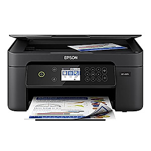 Epson Expression Home XP-4105 All-in-One Wireless Color Inkjet Printer, Black - Print Copy Scan - 2.4" Color LCD, 10.0 ppm, 5760 x 1440 dpi, Auto 2-Sided Printing, Voice Activated