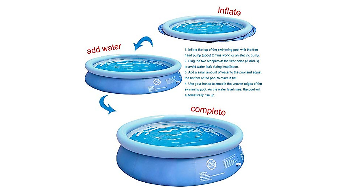 Family Inflatable Swimming Pool | Easy Set Outdoor Fun