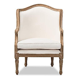 Baxton Studio ASS292Mi CG4 Living-Room-Chairs, 26.25" x 27.75" x 26", Beige
