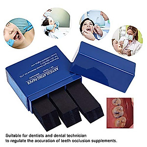 EDTara Dental Articulating Paper Strips Dental Lab Products Tool Oral Teeth Care Material 300 Sheet/Box Blue